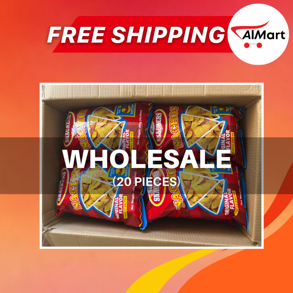 WHOLESALE! SNACKERS NACHOS LIGHTLY SALTED 500GRAMS (20 PIECES PER BOX ...