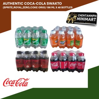 (4 CASES) COCA-COLA Swakto Sprite,Royal,Zero,Coke Original Taste Softdrinks Soda 190 mL X 48 ...