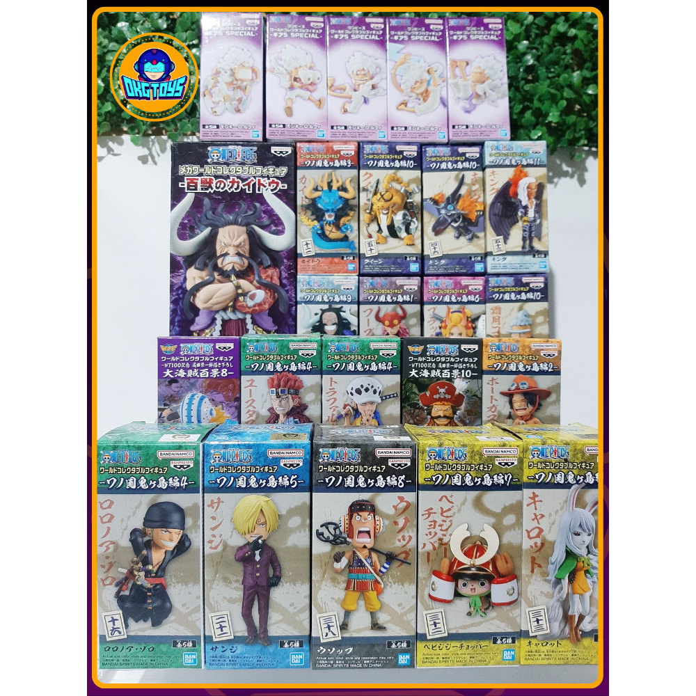 One Piece Mega World Collectable Figure WT100 KAIDO, WCF KING QUEEN ...