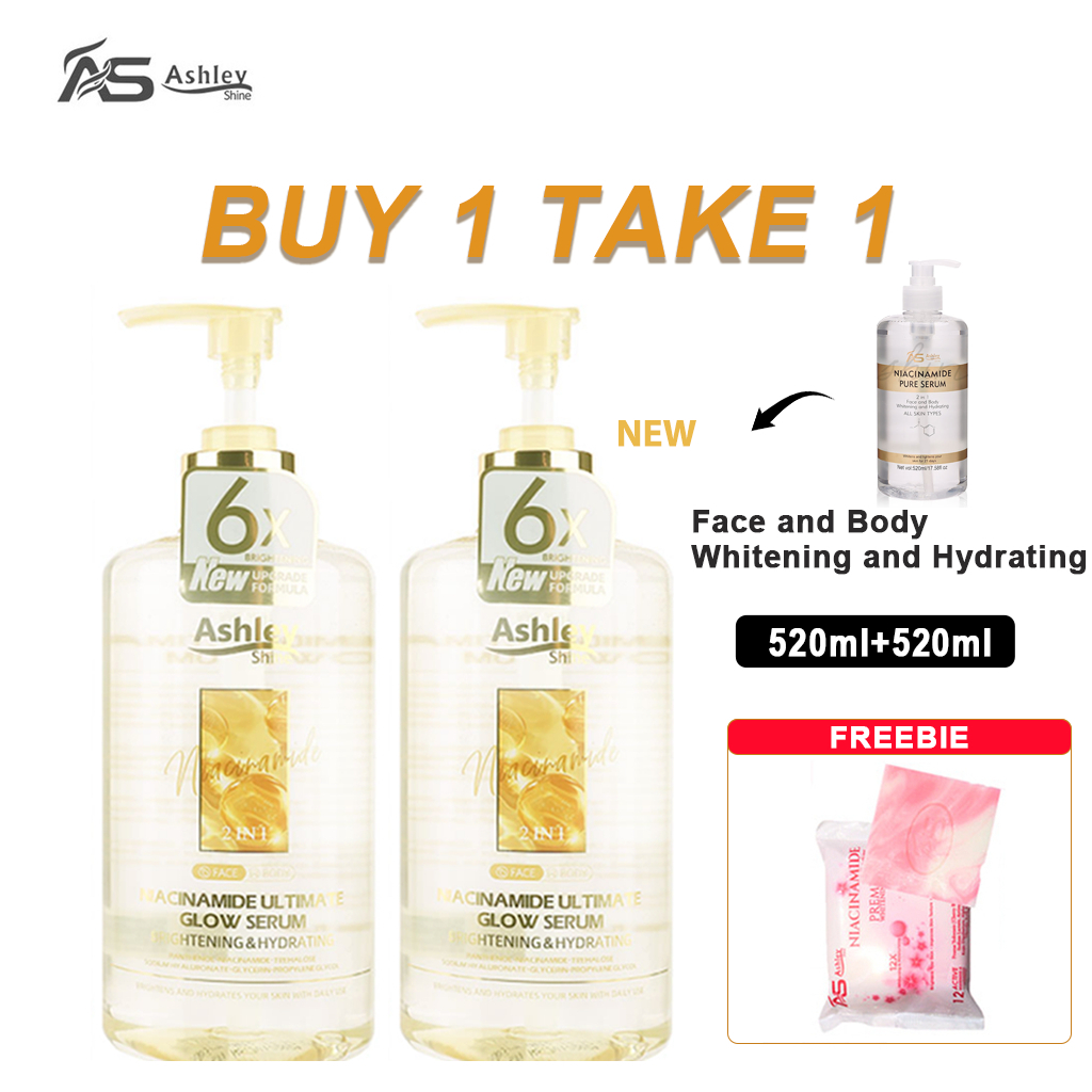 Ashley Shine NIACINAMIDE Pure Serum 520ml Face and Body Moisturizes ...