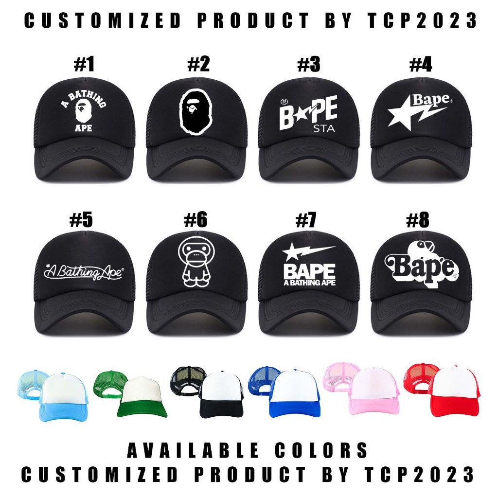 BAPE CAP Net Cap Trucker Cap for Unisex TCP2023 | Shopee Philippines