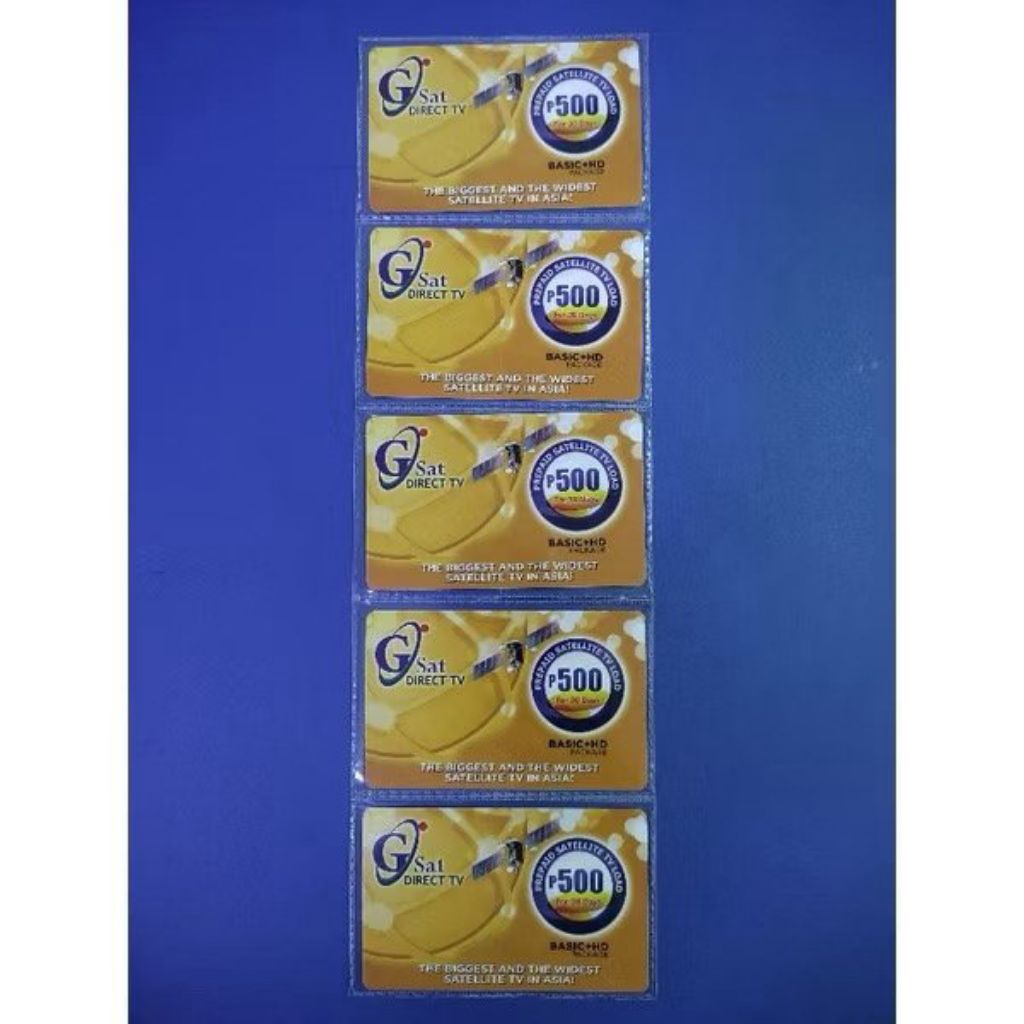 GSAT HD LOAD PREPAID CARD PLAN 500 | Shopee Philippines