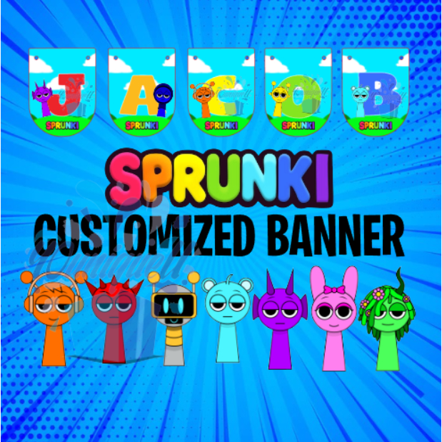 Sprunki Letter Banner Cutouts | Shopee Philippines