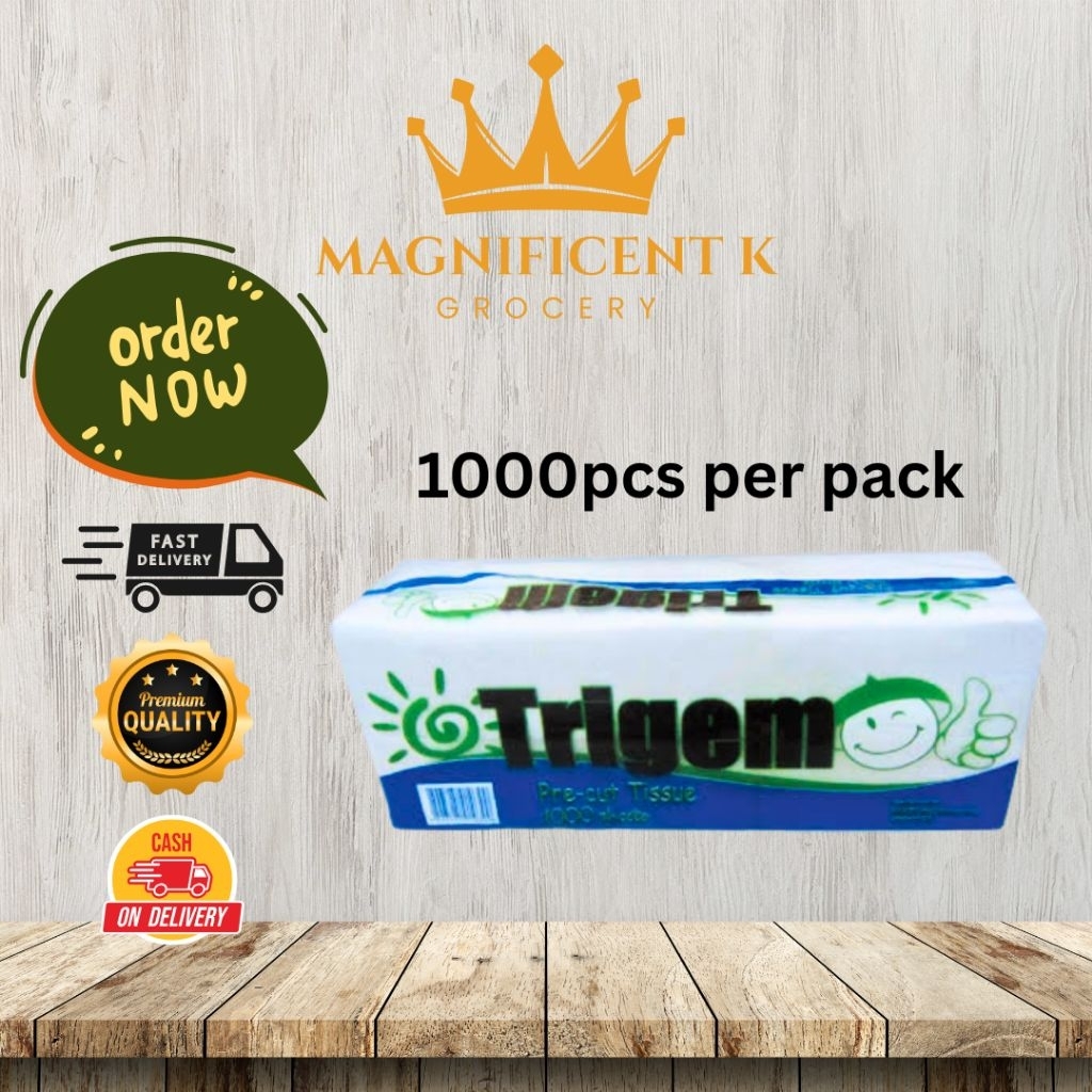 Trigem Pre Cut Tissue 1000 pcs | Shopee Philippines