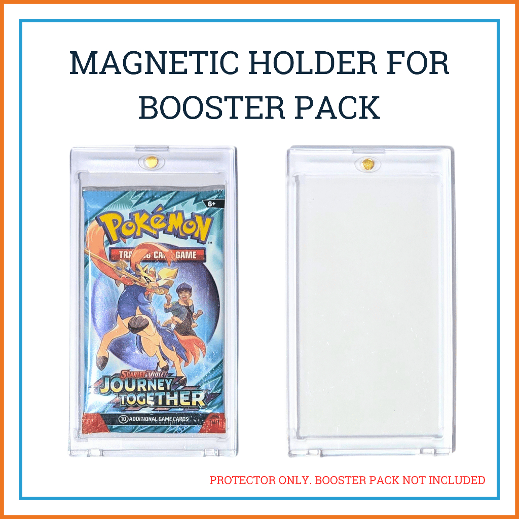Booster Pack Magnetic Holder (Fits most EN Packs: Pokémon, MTG, NBA ...