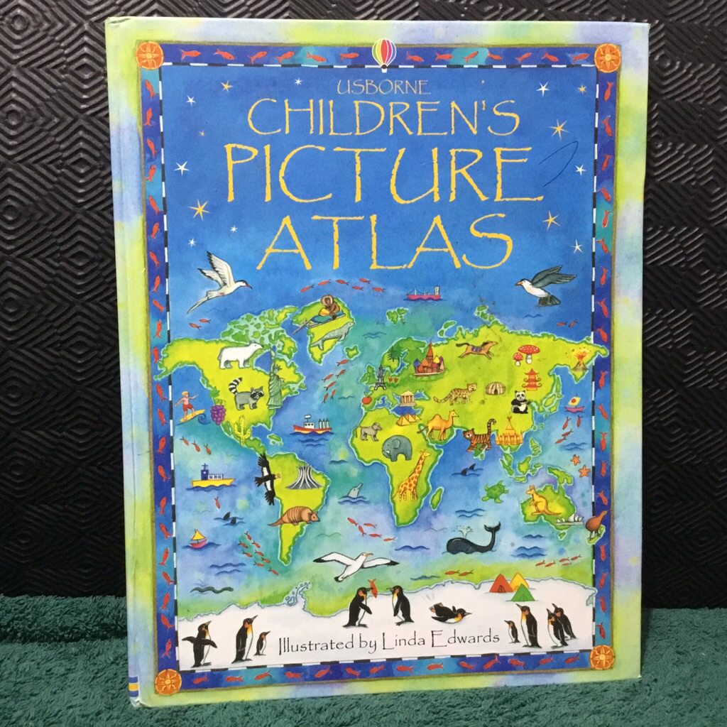USBORNE CHILDREN’S PICTURE ATLAS (pre-loved) | Shopee Philippines