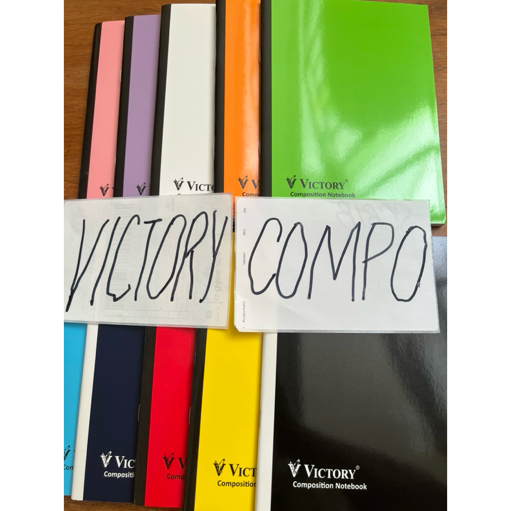 10pcs Victory Composition STAPLED Notebook 80lvs w margin 148mm x 200mm ...