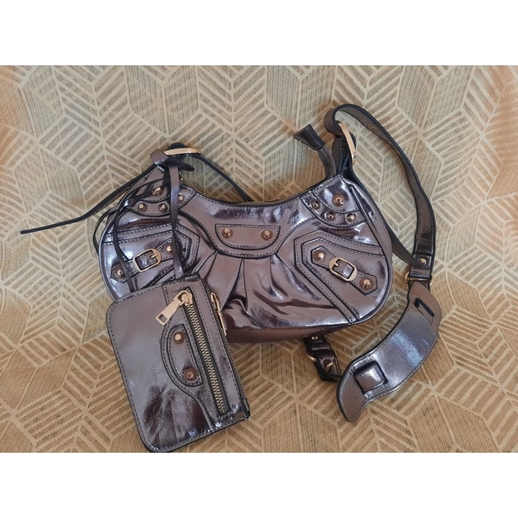 Shoulder Bag (Silver) | Shopee Philippines