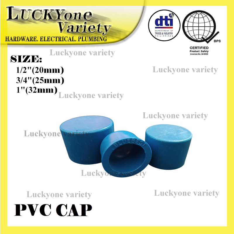 PVC END CAP WITH PIPE FITTINGS BLUEBEST | Shopee Philippines