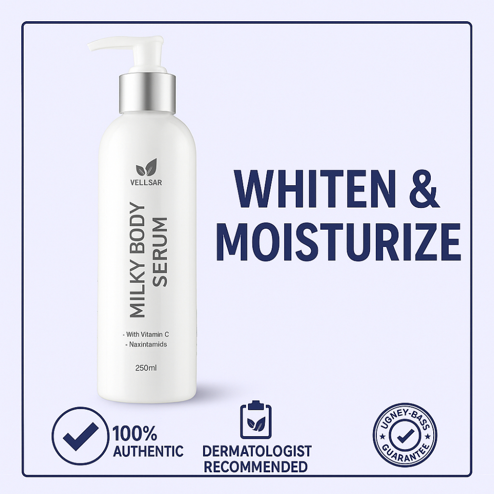 Vellsar Milky Body Serum with Vitamin C & Niacinamide | Whitening ...