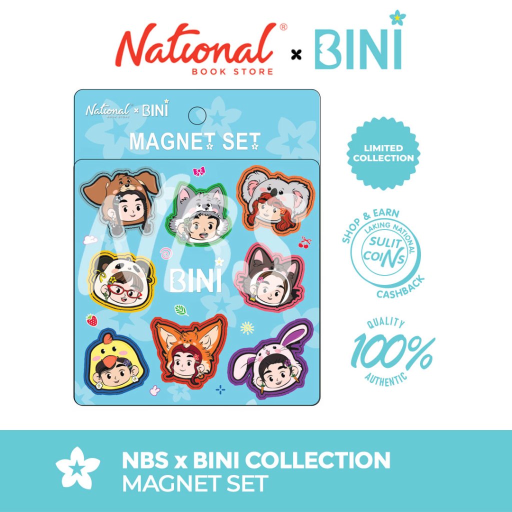 NBS x BINI Magnet Set Chibi Heads 8's | Shopee Philippines