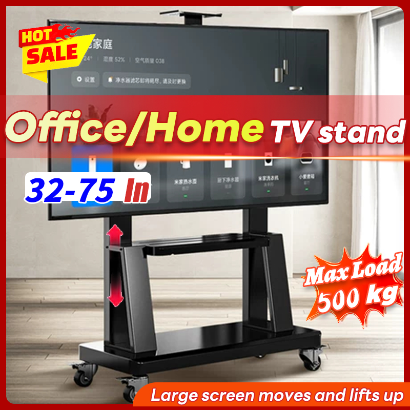 TV stand, TV monitor stand (Universal32-90 Inch) movable, with 1 shelf ...