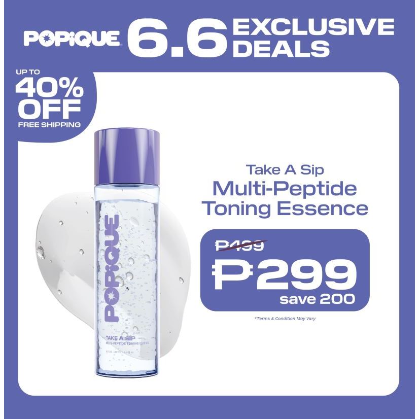 Popique Take A Sip Multi-Peptide Toning Essence | Shopee Philippines
