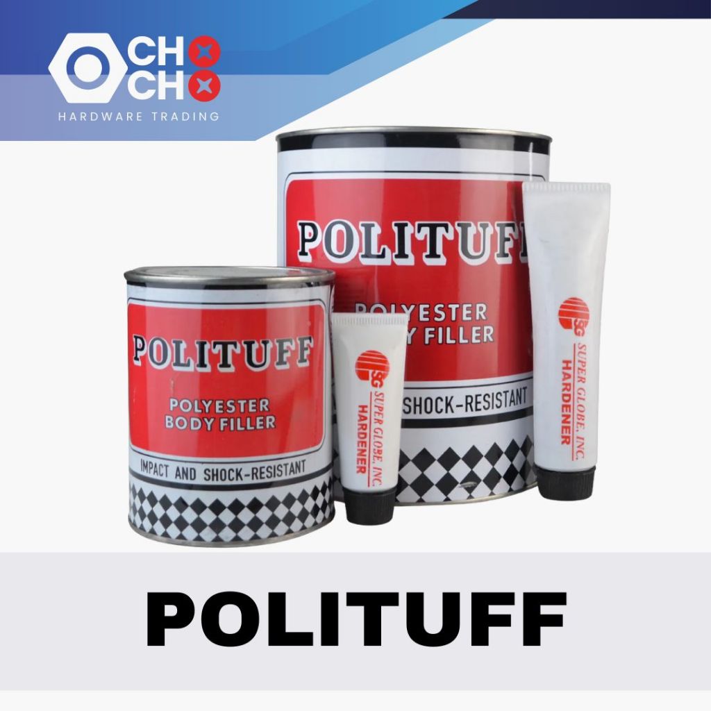 (Fast&COD) POLITUFF Polyester Body Filler with Hardener - 1L Set ...