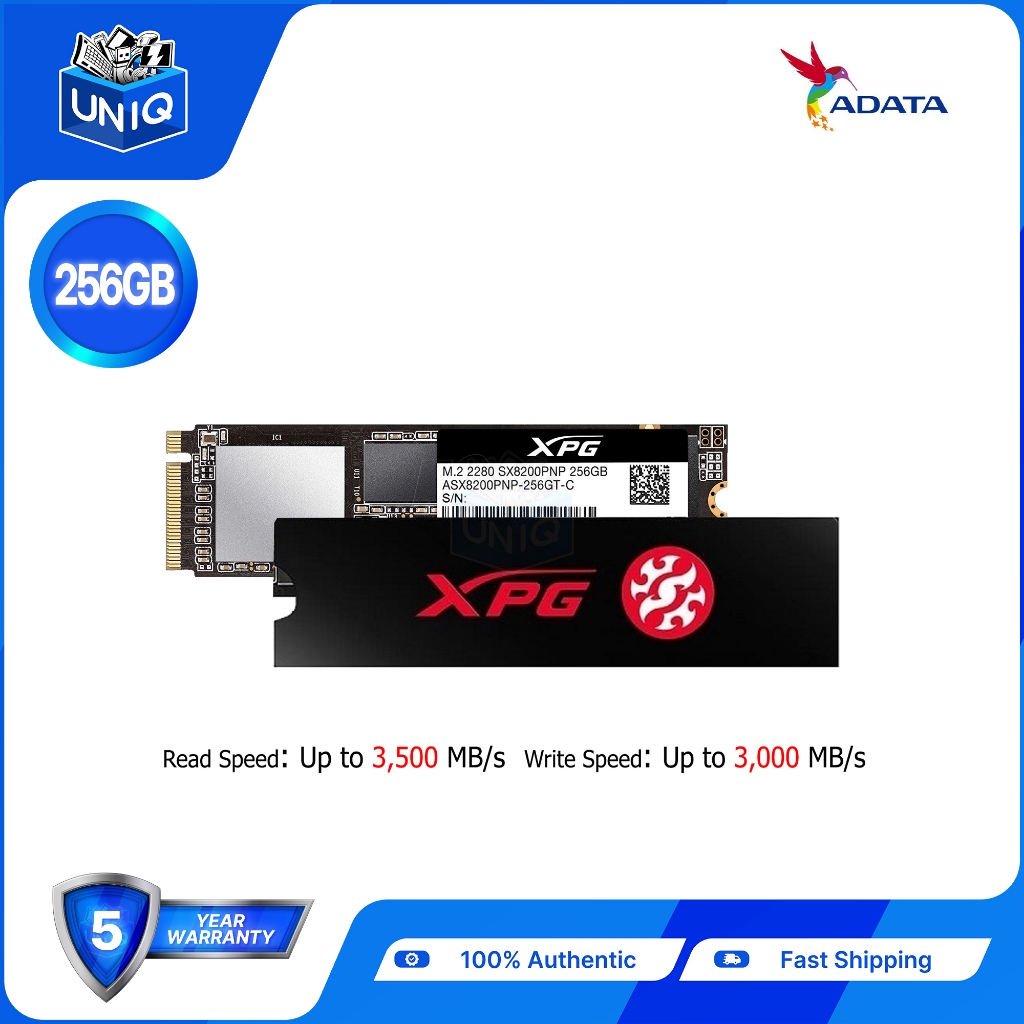 Adata Xpg Pro Sx8200 Internal SSD Pcie Gen3x4 M.2 2280 with Heatsink ...