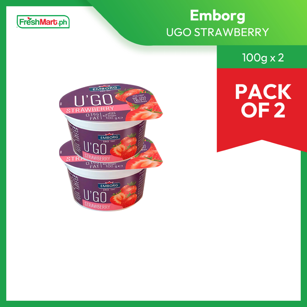Emborg UGO Flavored Yogurt 100g x 2 | Shopee Philippines