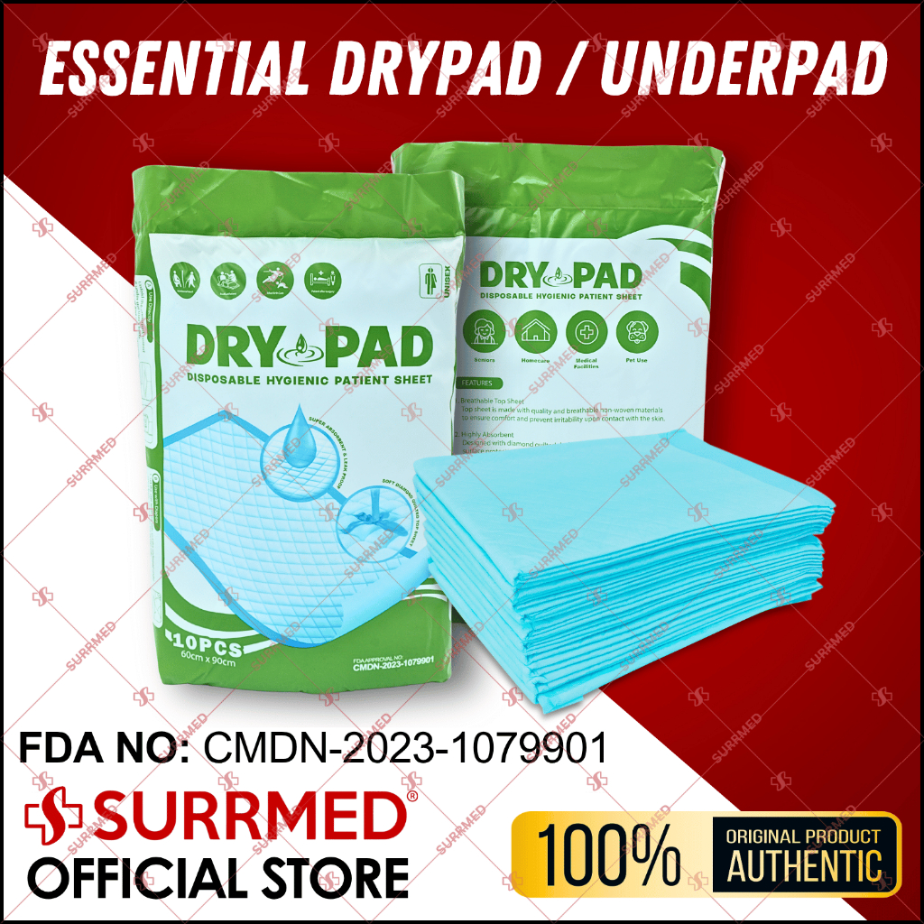 SURRMED Disposable Adult Underpads | Absorbent Dry Sheets for Bed ...