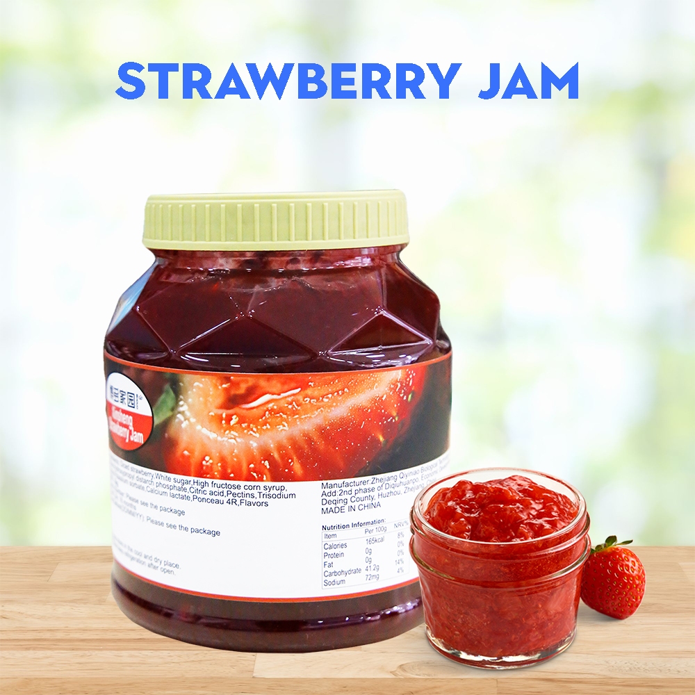 Strawberry / Pomelo/ Rose jam 1kg for milk tea frappe smoothie baking ...
