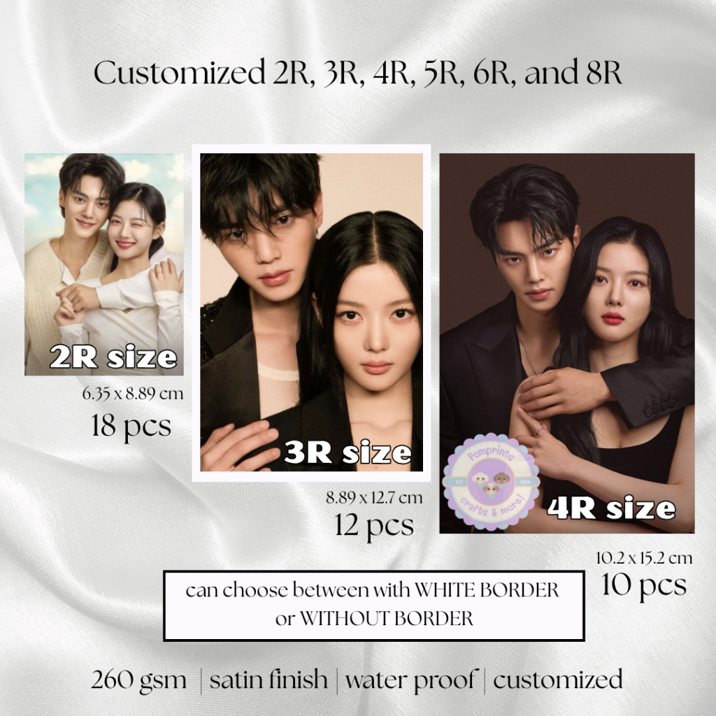 Photo prints by Pomprints 2R 3R 4R 5R 6R 8R | One day process only | Shopee Philippines