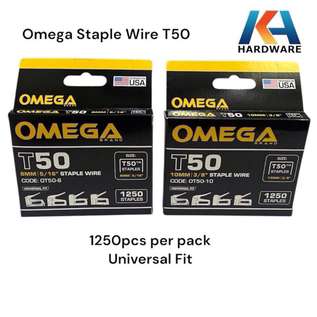 Omega T50 Staple Wires 8mm 10mm | Shopee Philippines
