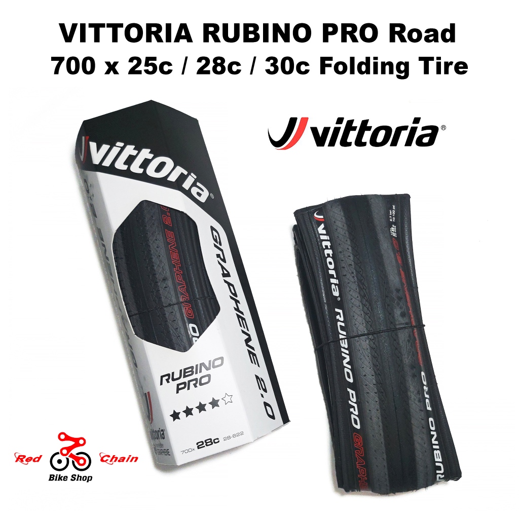 VITTORIA RUBINO PRO, Graphene 2, ROAD Folding Tire in Size 700 x 25c / 28c / 30c (Original ...