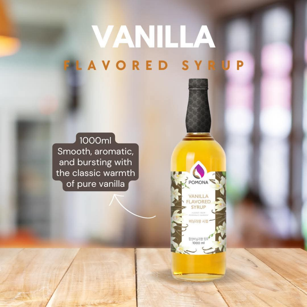 Pomona VANILLA SYRUP 1000ml | Shopee Philippines