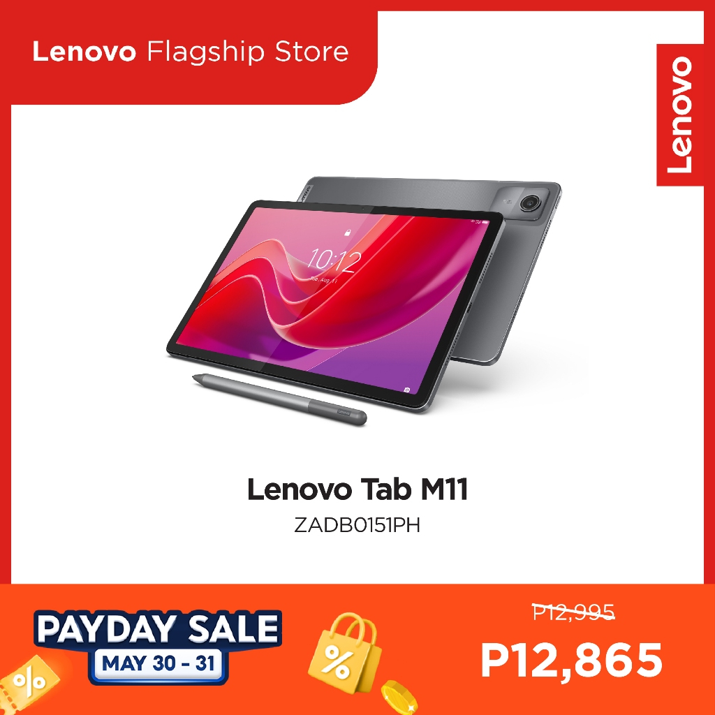LENOVO Tab M11 TB330XU ZADB0149PH / ZADB0151PH Helio G88 ARM Mali-G52 8GB+128GB 11 INCHES 8MP ...