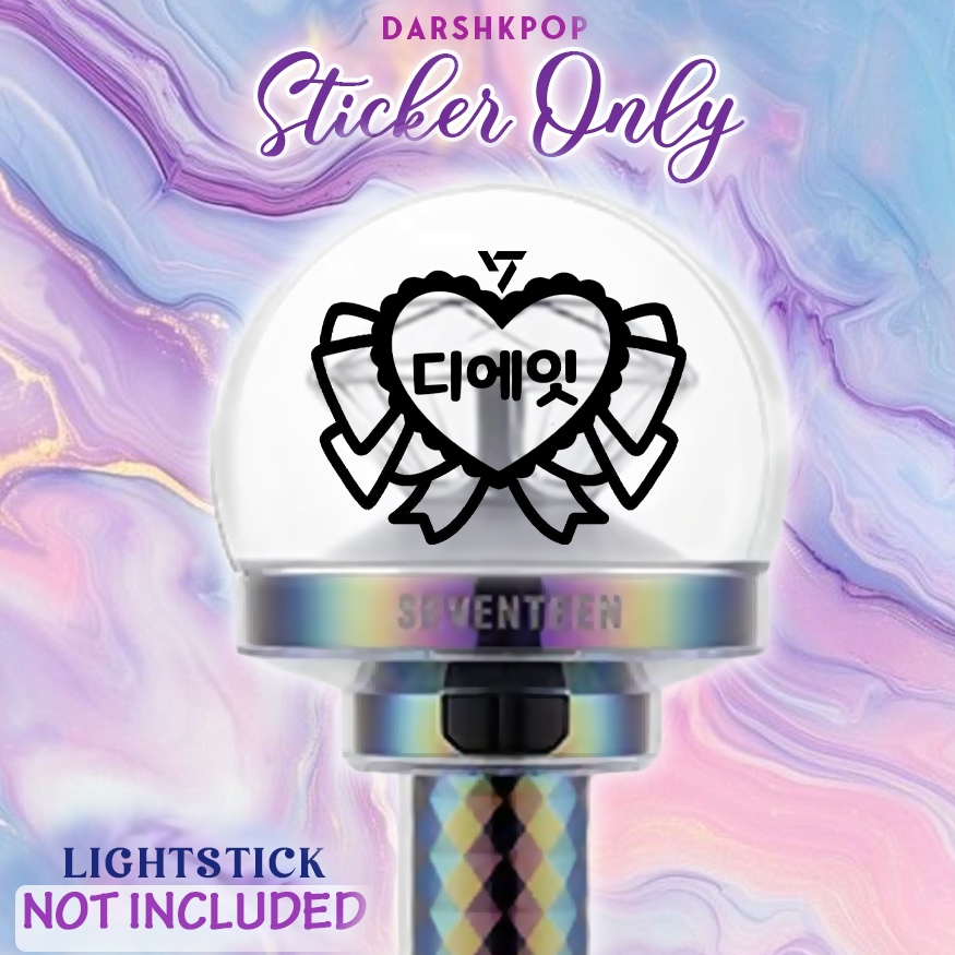 Seventeen Fancy Ribbon Name Decals for Carat Bong (Sticker Only ...