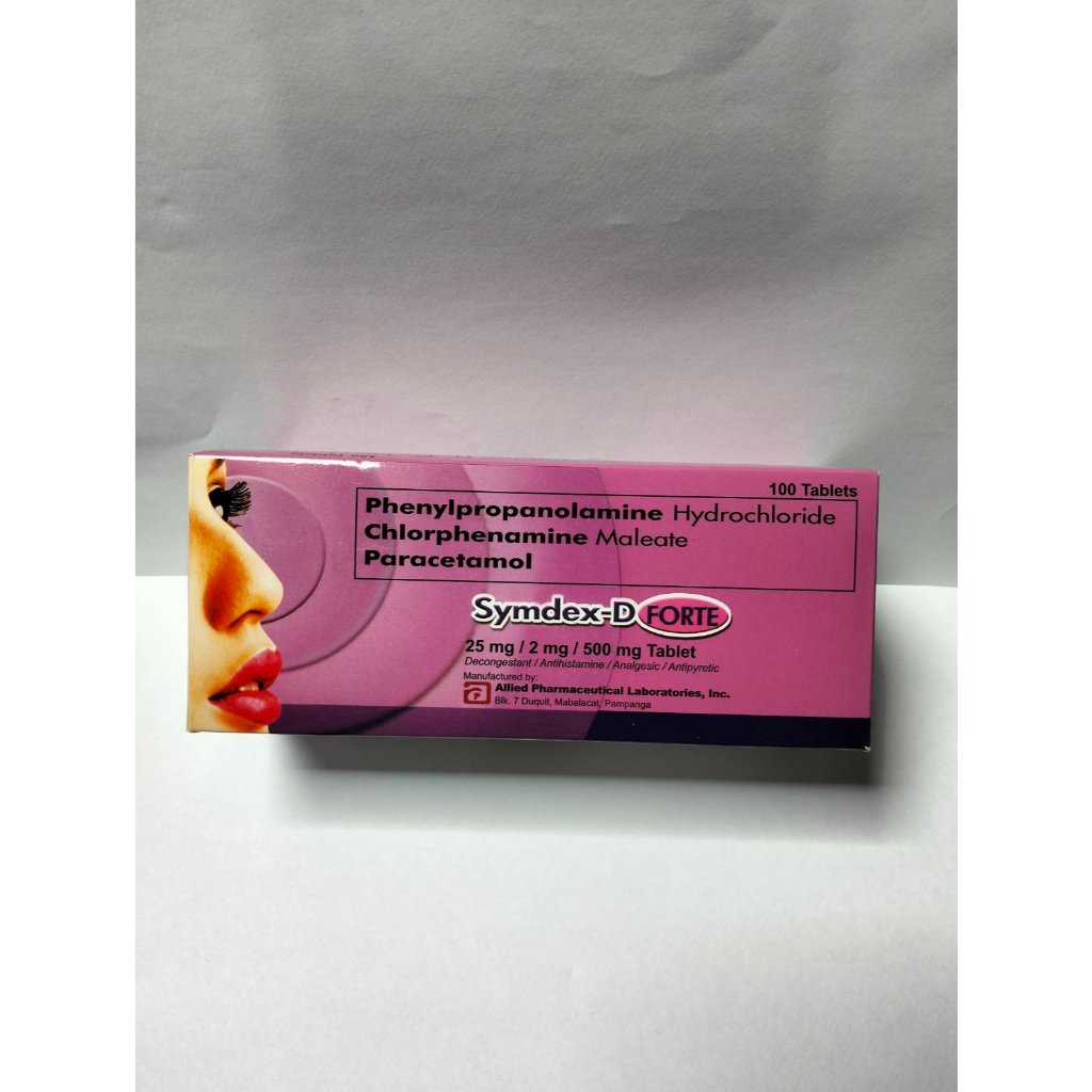 SYMDEX D FORTE Paracetamol / Phenylpropanolamine / Chlorphenamine 500mg ...