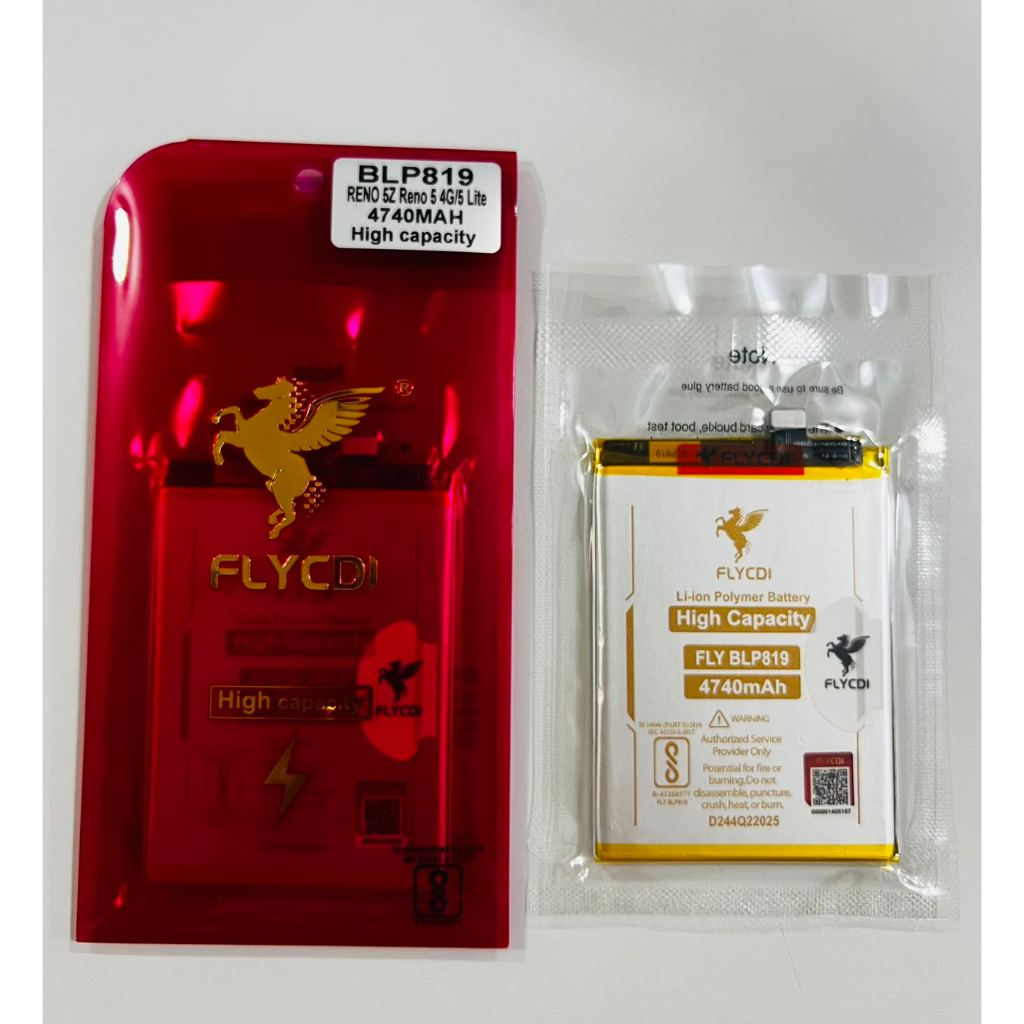 FLYCDI Battery Reno 5 4g 5Z 5Lite BLP819 4740mAh Battery for ...