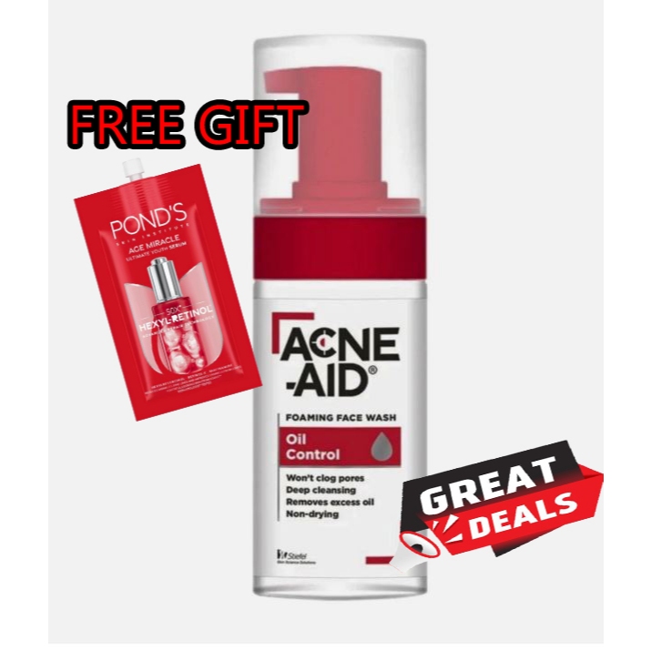 Acne Aid Foaming Face Wash Oil Control 100ml | Shopee Philippines