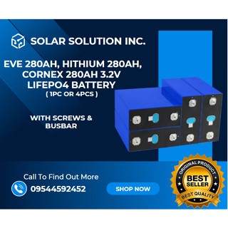 BRANDNEW 280AH EVE, 280AH HITIUM & 280AH CORNEX 3.2v Lifepo4 Prismatic Cell Battery (4x ...