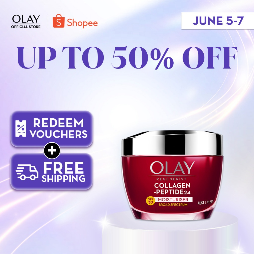 Olay Regenerist Collagen Anti Aging Peptide24 SPF 30 Moisturiser 50g ...