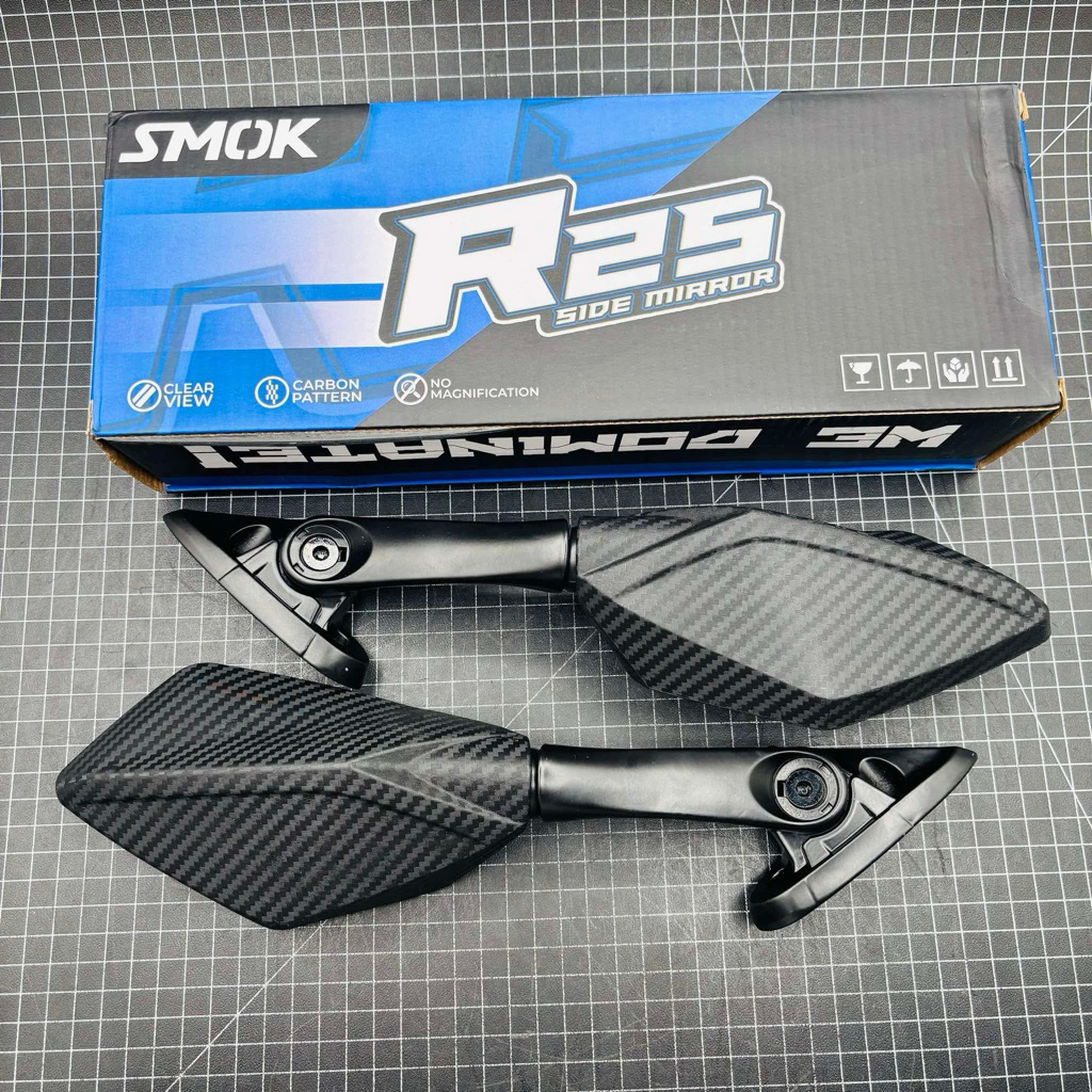 SMOK NINJA BLACK CARBON R25 SIDE MIRROR SET | Shopee Philippines