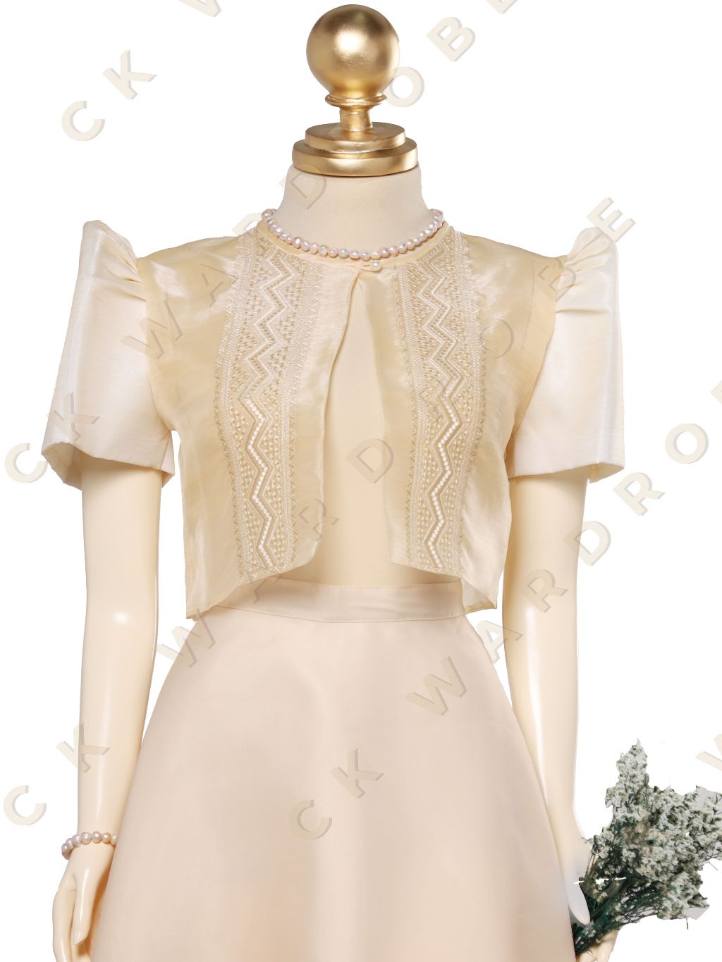 Modern Filipiniana Blazer - Burda on Pinya Organza for Formal and ...