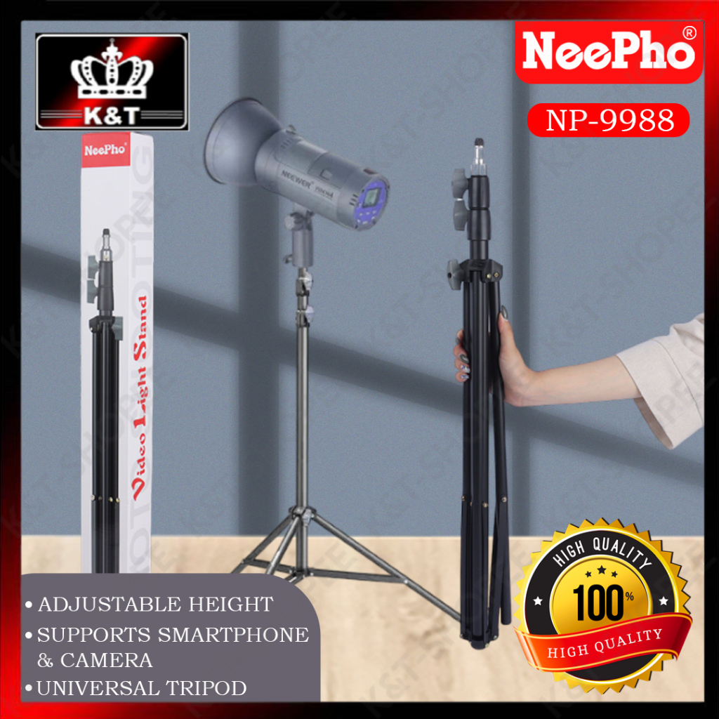 NeePho NP-9988 Professional Video Light Stand Studio Lighting Equipment ...