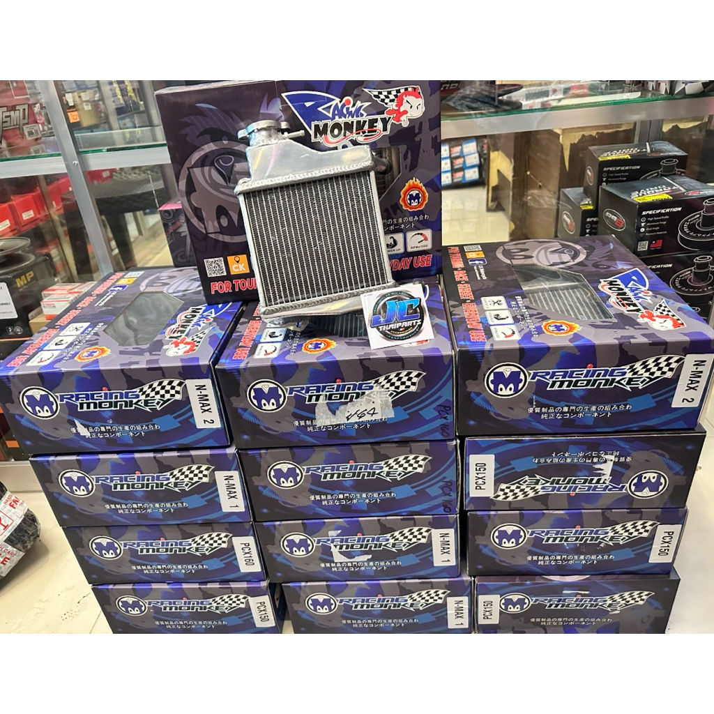 Racing Monkey Radiator For Nmaxv2/Aeroxv2/Nmaxv1/Giorno/Pcx/click/Adv ...
