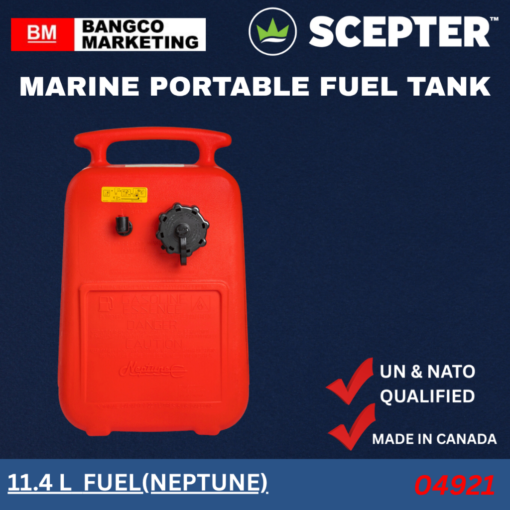 SCEPTER GASOLINE CONTAINER 11.4LITERS (MARINE PORTABLE FUEL TANK ...