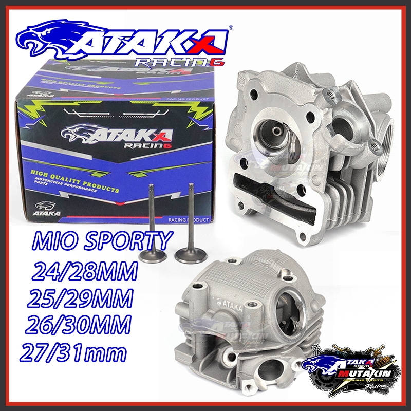 ATAKA Racing Cylinder Head Big 2Valve Mio Sporty 5VV 24/28mm 25/29 27 ...