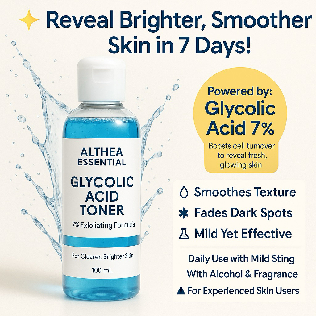 GLYCOLIC 5% PEELING TONER 100ML/ Exfoliating Toner Micropeel Clear Skin ...