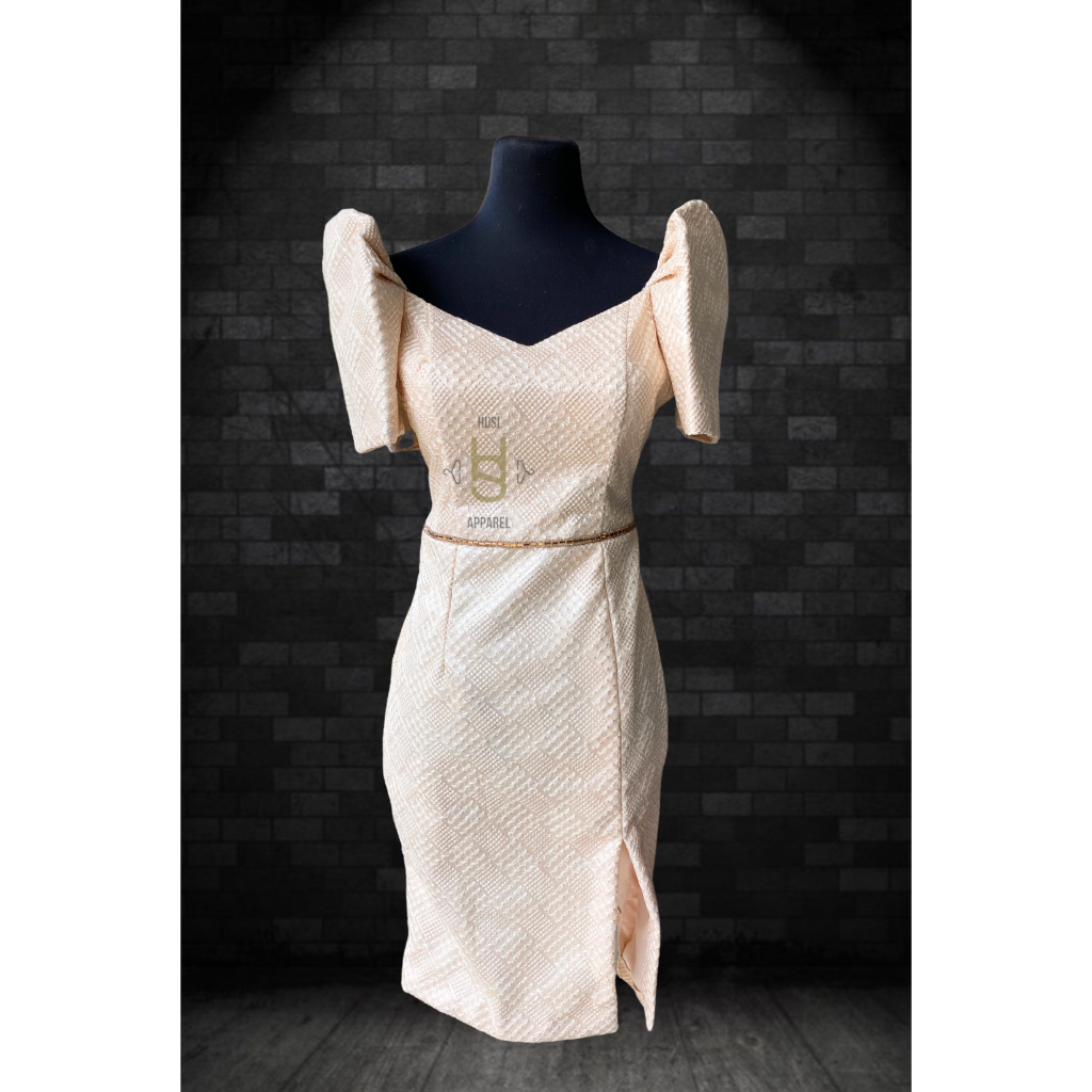 Modern Filipiniana Eyelet Midi for Formal events | Shopee Philippines