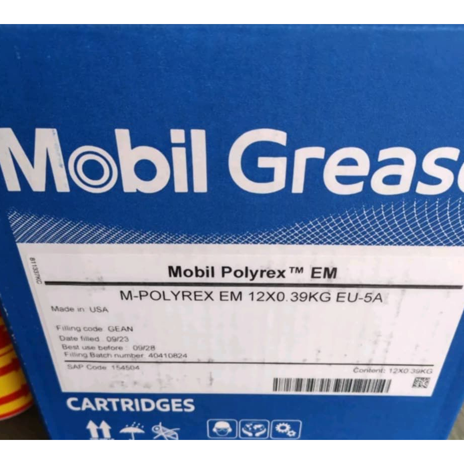 MOBIL POLYREX EM High temperature motor bearing grease | Shopee Philippines
