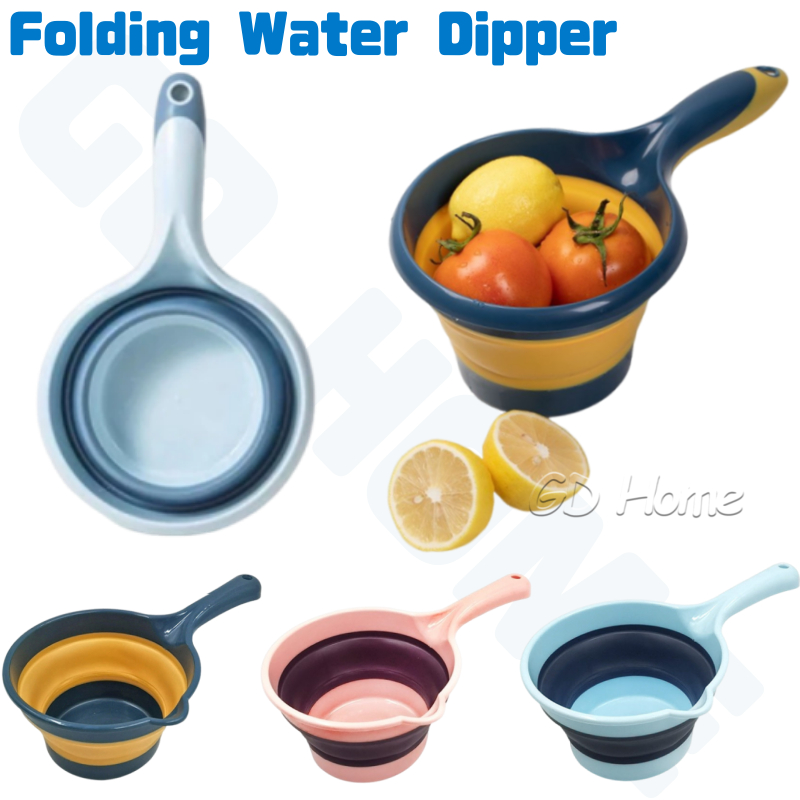 Foldable Collapsible WATER SCOOP DIPPER Water Ladle Multi-purpose ...