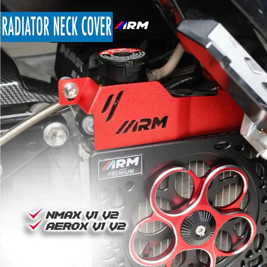 Arm Radiator Neck Cover Full CNC For Nmax Aerox v2 Made In Indonesia ...