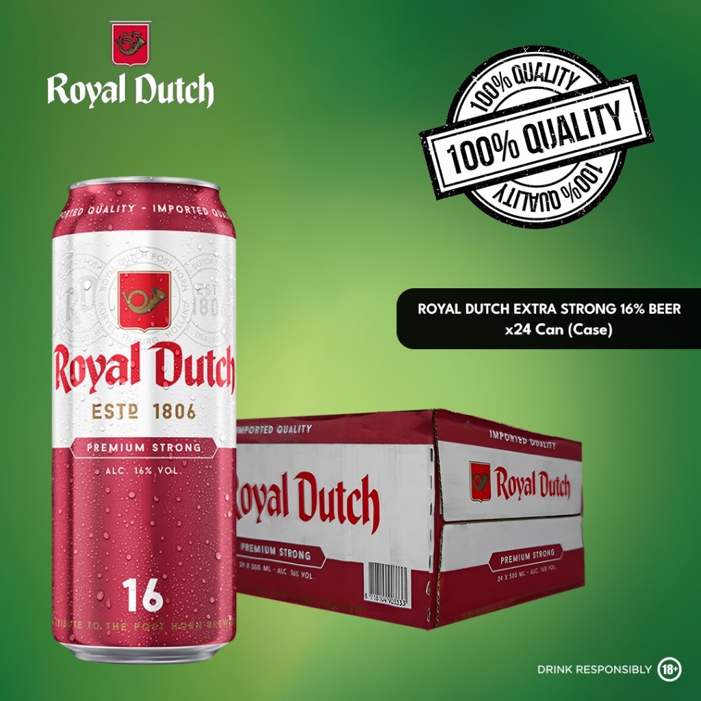 Royal Dutch Extra Strong 16% Beer 500ml Can x24 (Case) | Shopee Philippines