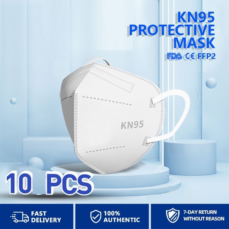 KN95 Face Mask 5-Layer Protection Anti-Dust Anti-Fog Disposable Mask ...