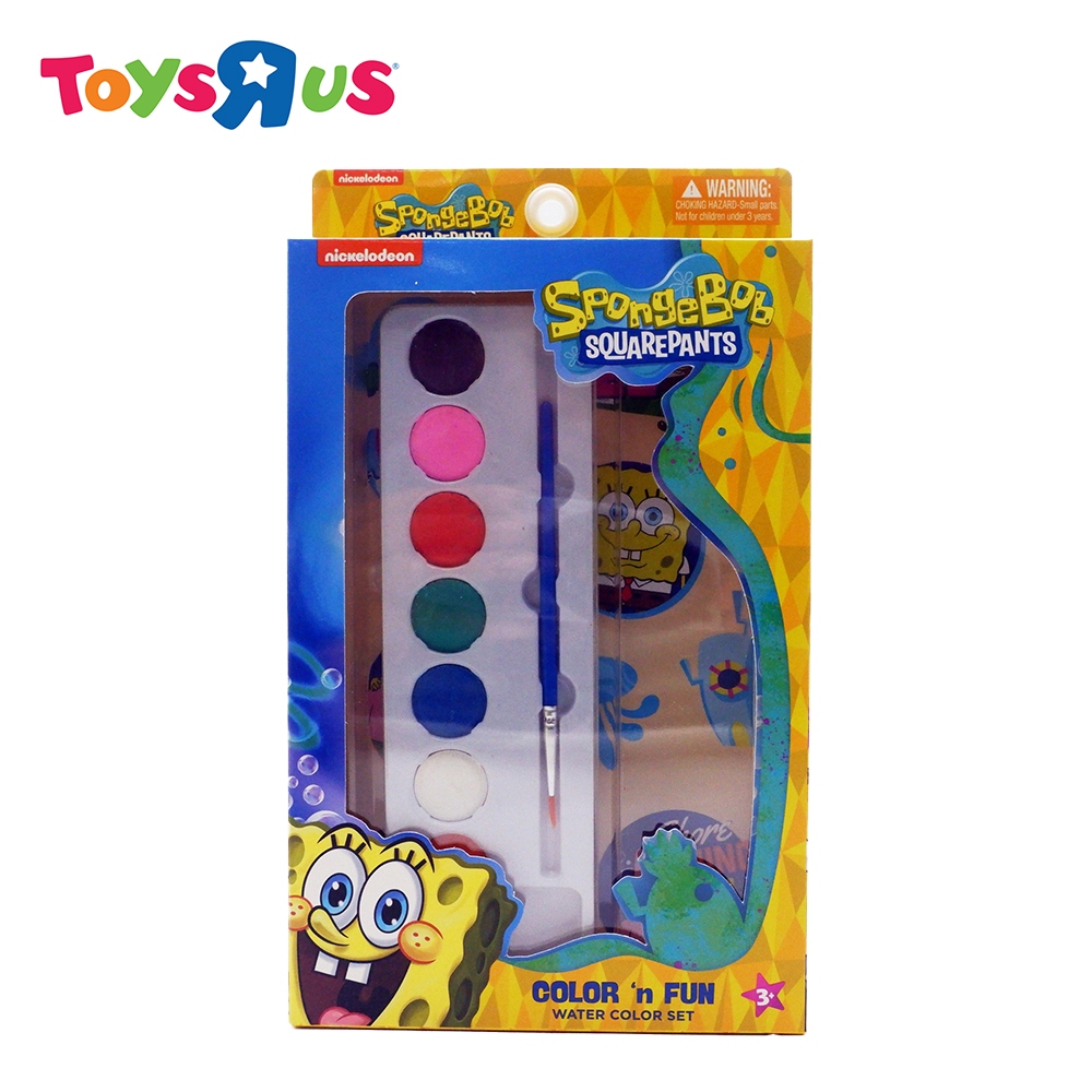 Spongebob Squarepants Color n' Fun Water Color | Shopee Philippines