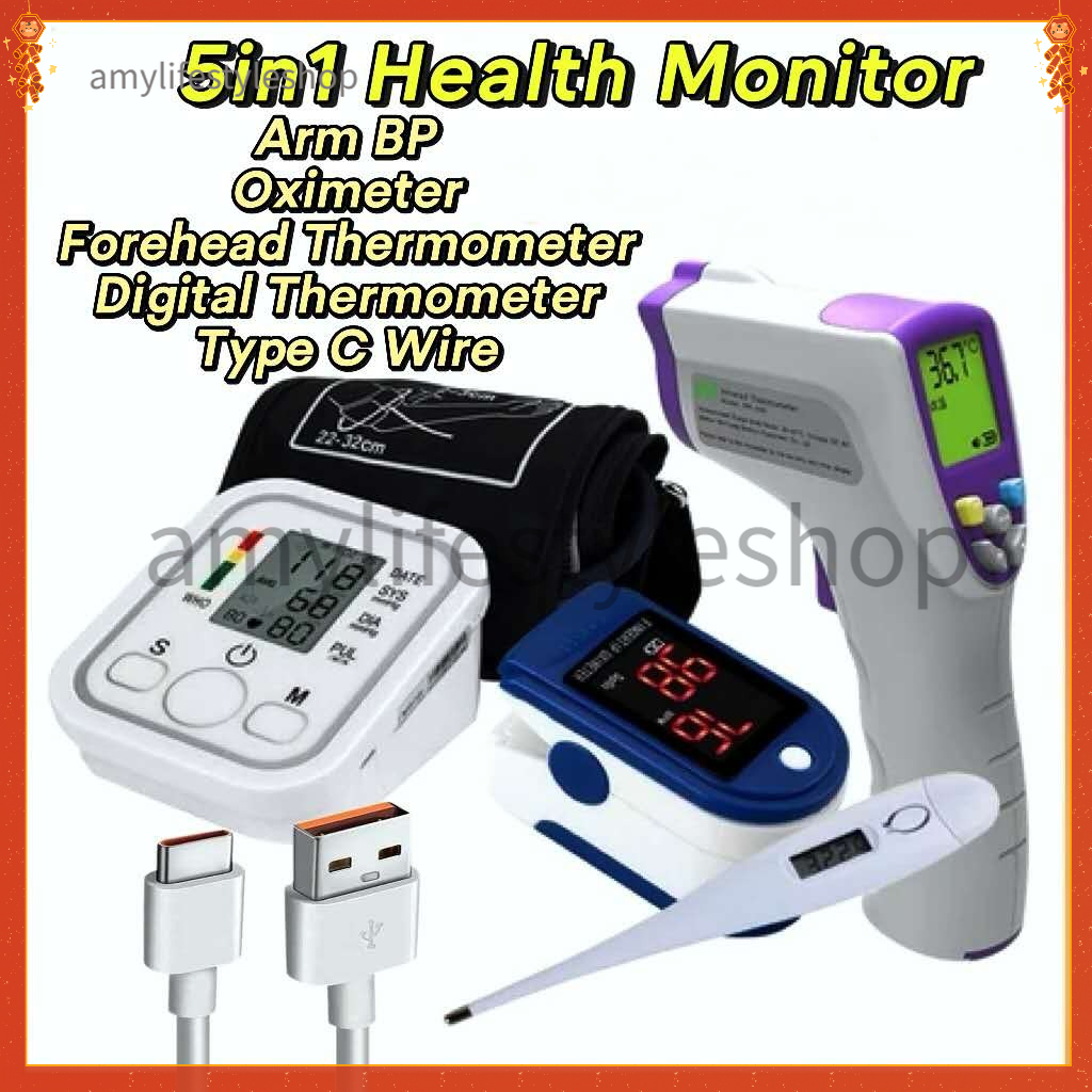 amylife 5in1 Aneroid BP Monitor SET, BP Arm Style, Pulse Oximeter ...