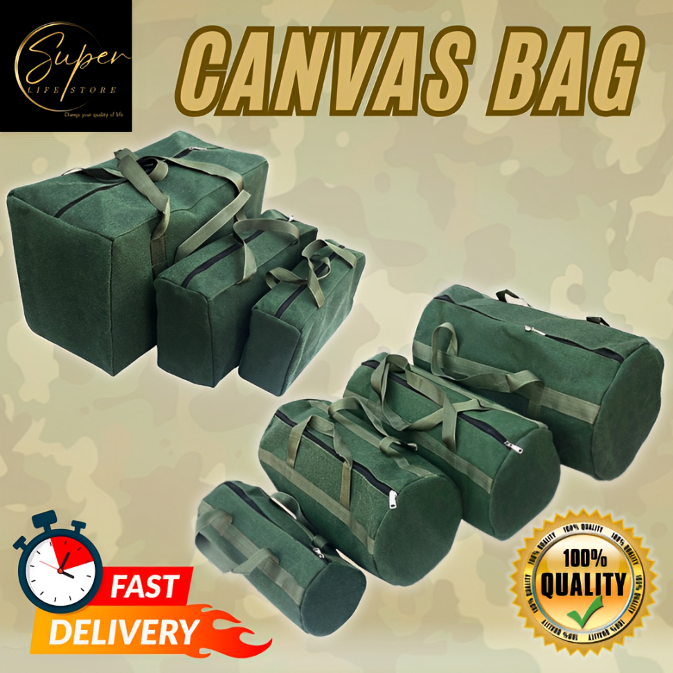【SLS】Canvas Bag Durable Storage tool bag Organizer bag heavy duty bag ...