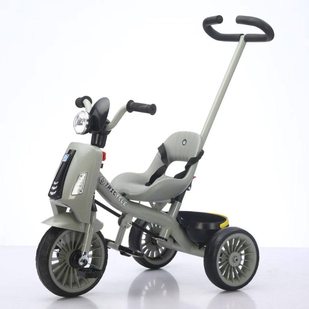Kids Stroller bike rubber tire 3 Wheels Push Trolley Bike for baby Tricycle Stroller bicycle ...